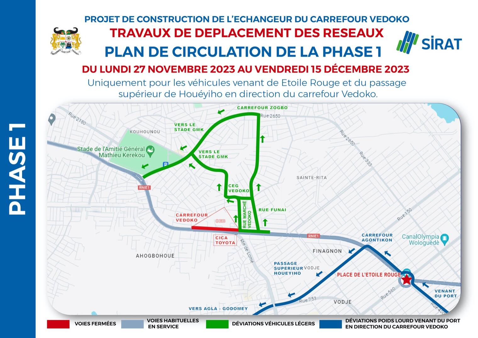 Travaux de déplacement des réseaux dans le cadre du projet de ...